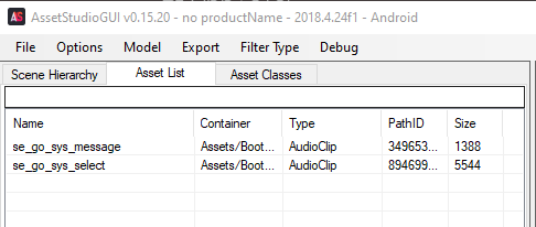 Missing AudioClips? · Issue #606 · Perfare/AssetStudio · GitHub