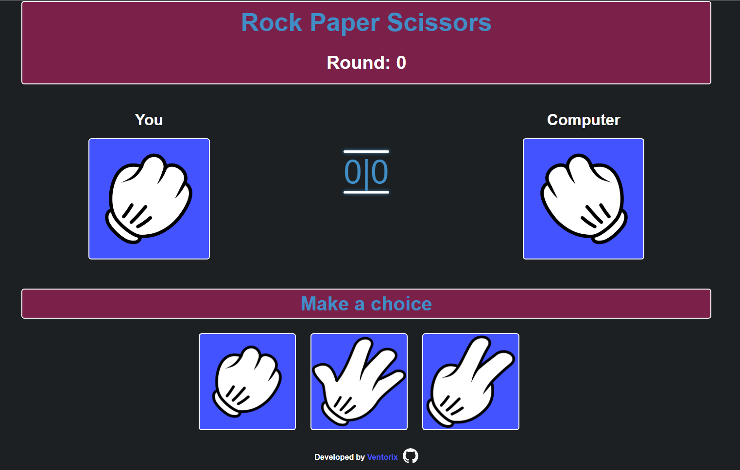 GitHub - Ventorix/Rock-Paper-Scissors