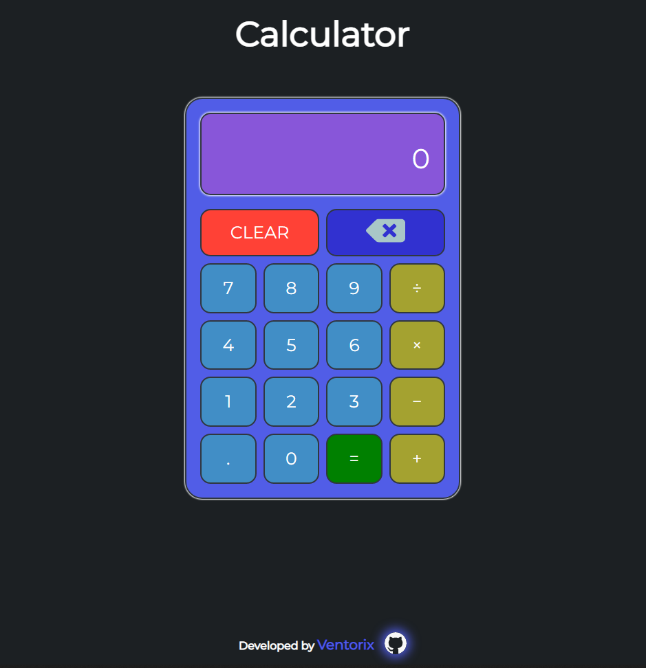 GitHub - Ventorix/Calculator: Calculator app