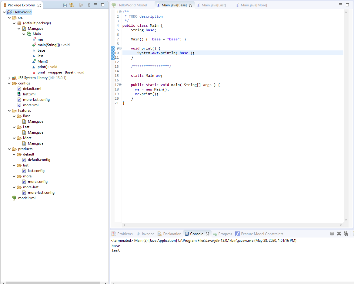 Product Generator not Working for FeatureHouse Examples · Issue #1046 · FeatureIDE/FeatureIDE ...
