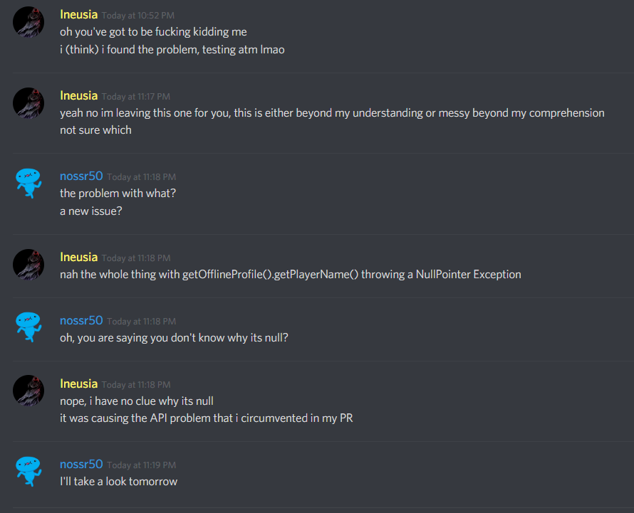 Bug Db Call Returns Nullpointer Exception And General Api Issues · Issue 3842 · Mcmmo Devmcmmo 6469