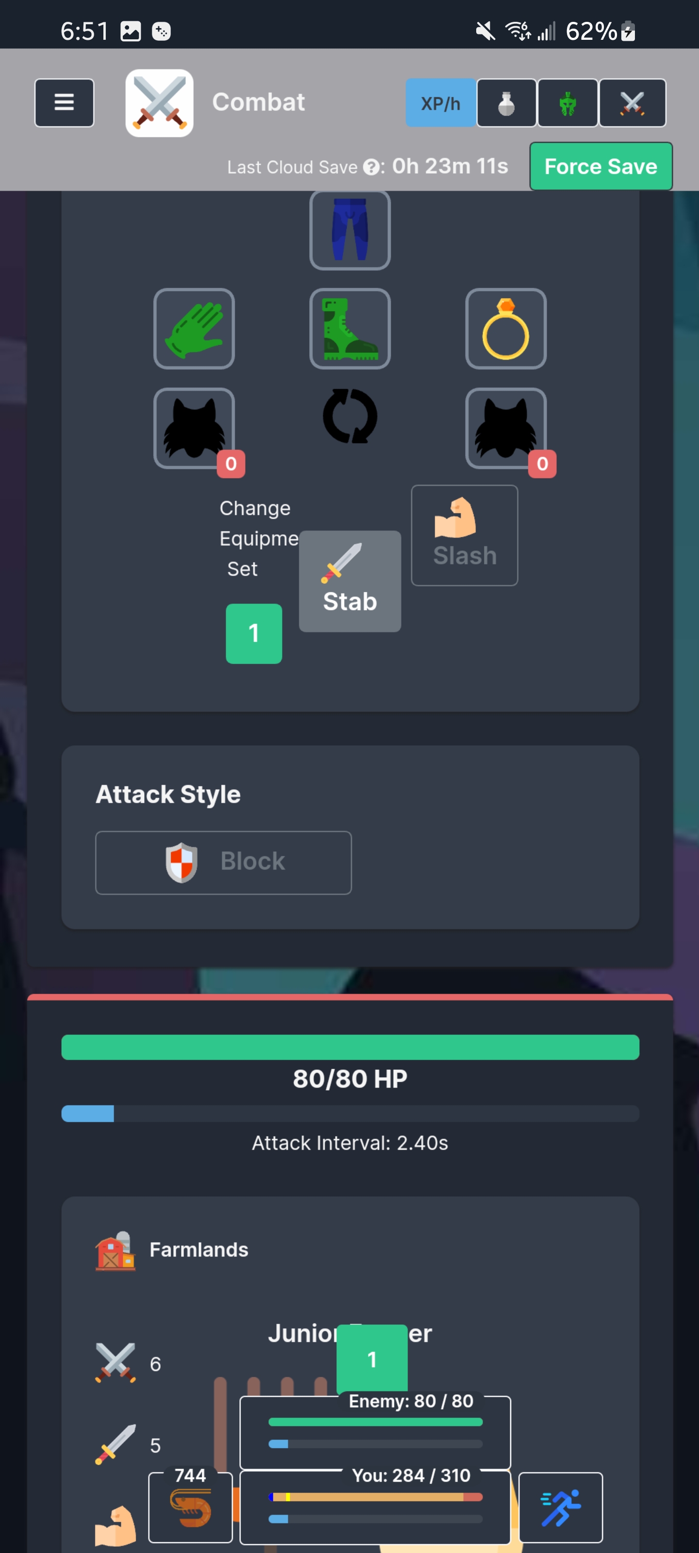 Bug Visual Bug Combat Style Mobile · Issue 3092 · Melvoridle · Github