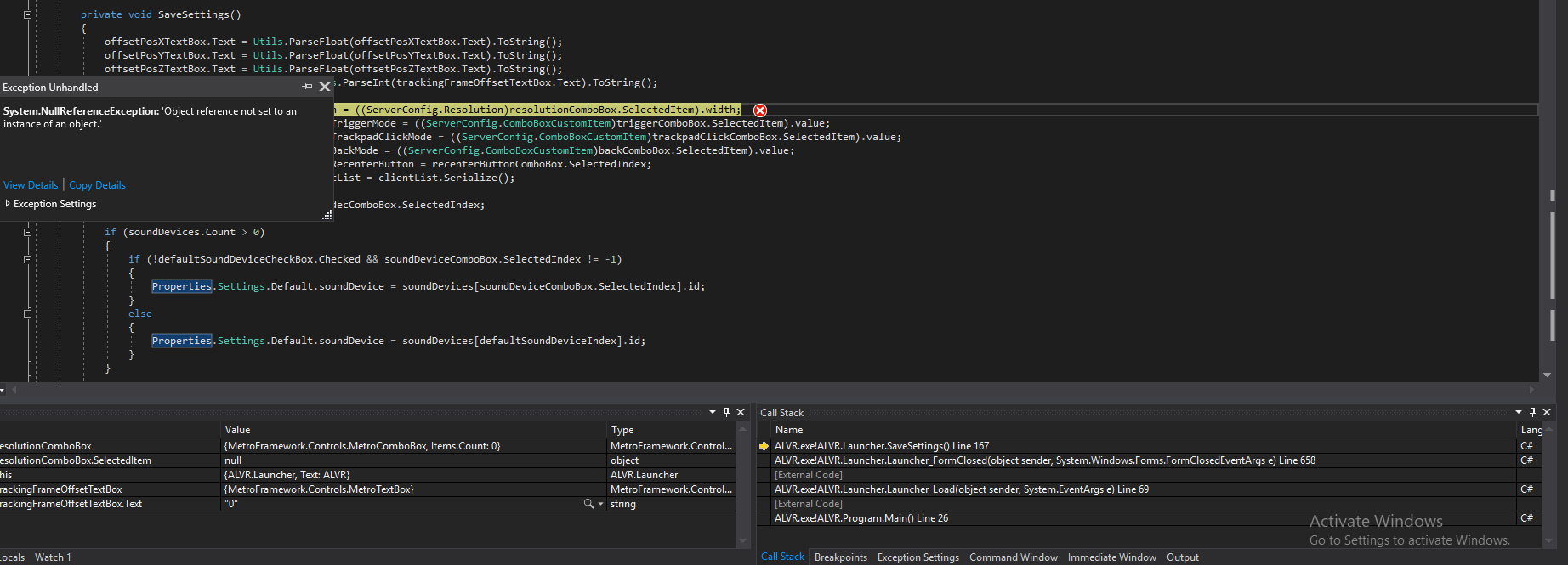 Null Reference Exception and 64bit Nvidia Driver Error while building from source · Issue #263 ...