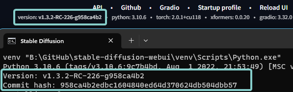 How to check the version number of installed sd? · AUTOMATIC1111 stable ...