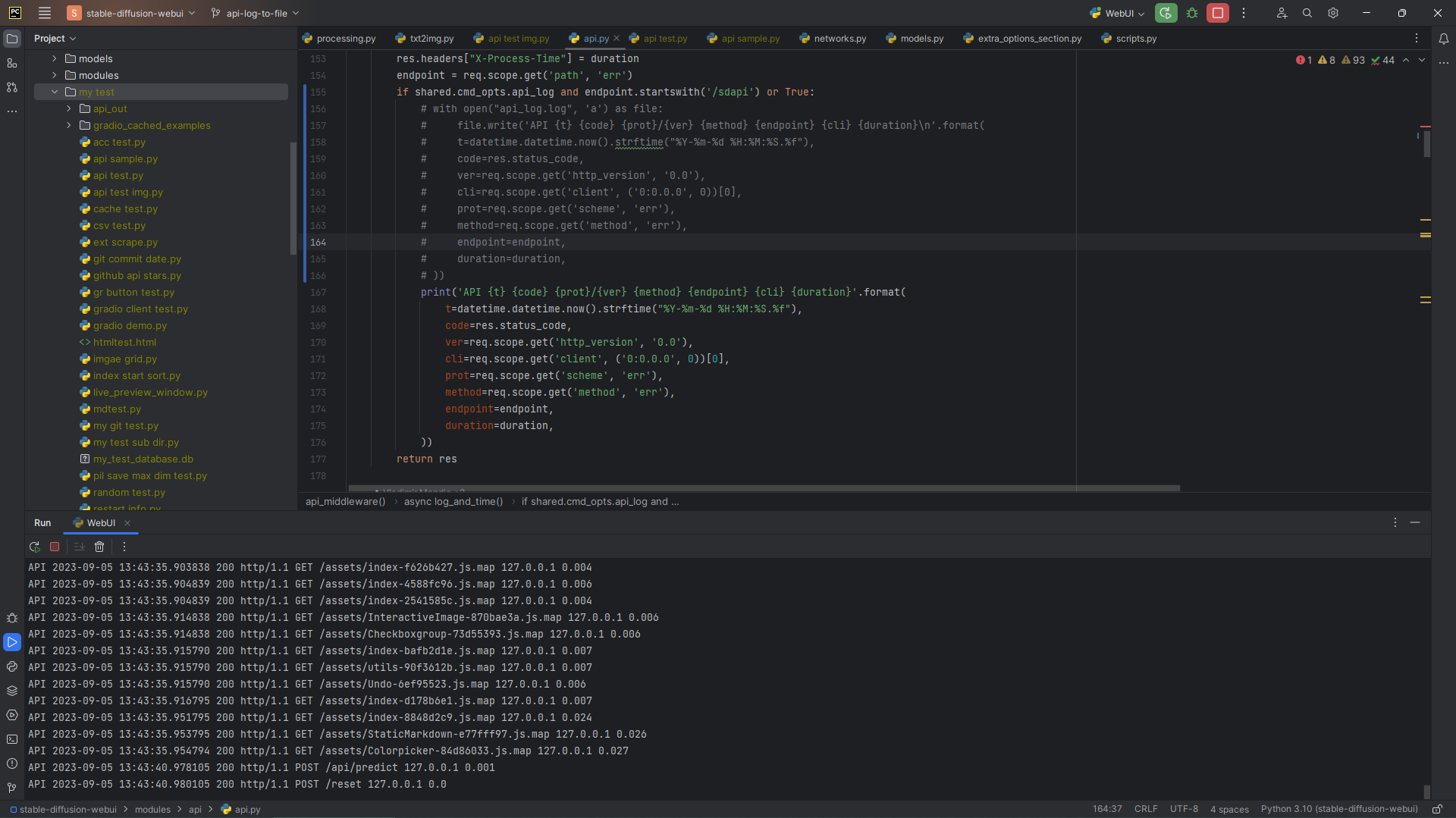[Feature Request]: Support Access logs for webUI · Issue #13050 · AUTOMATIC1111/stable-diffusion ...