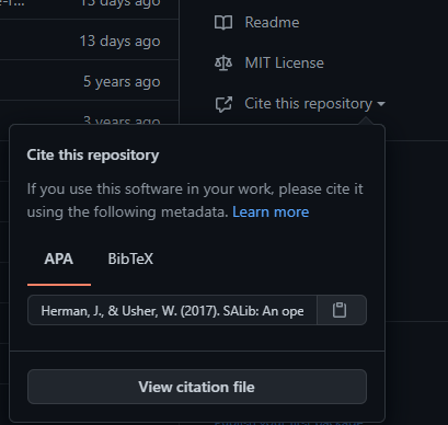 Add citation to the readme · Issue #421 · SALib/SALib · GitHub