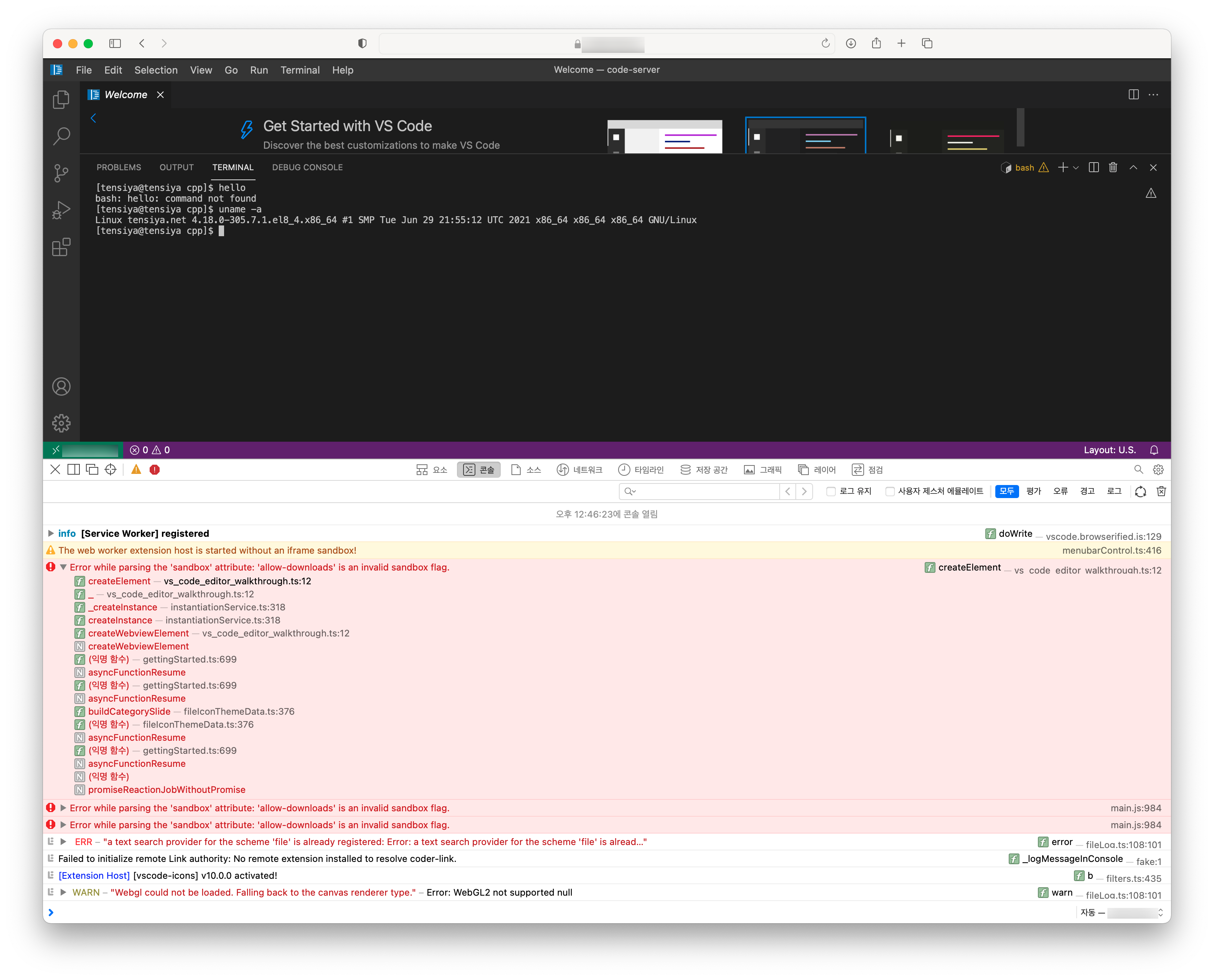 Terminal Text Invisible On MacOS Safari Issue 4425 Coder code server GitHub