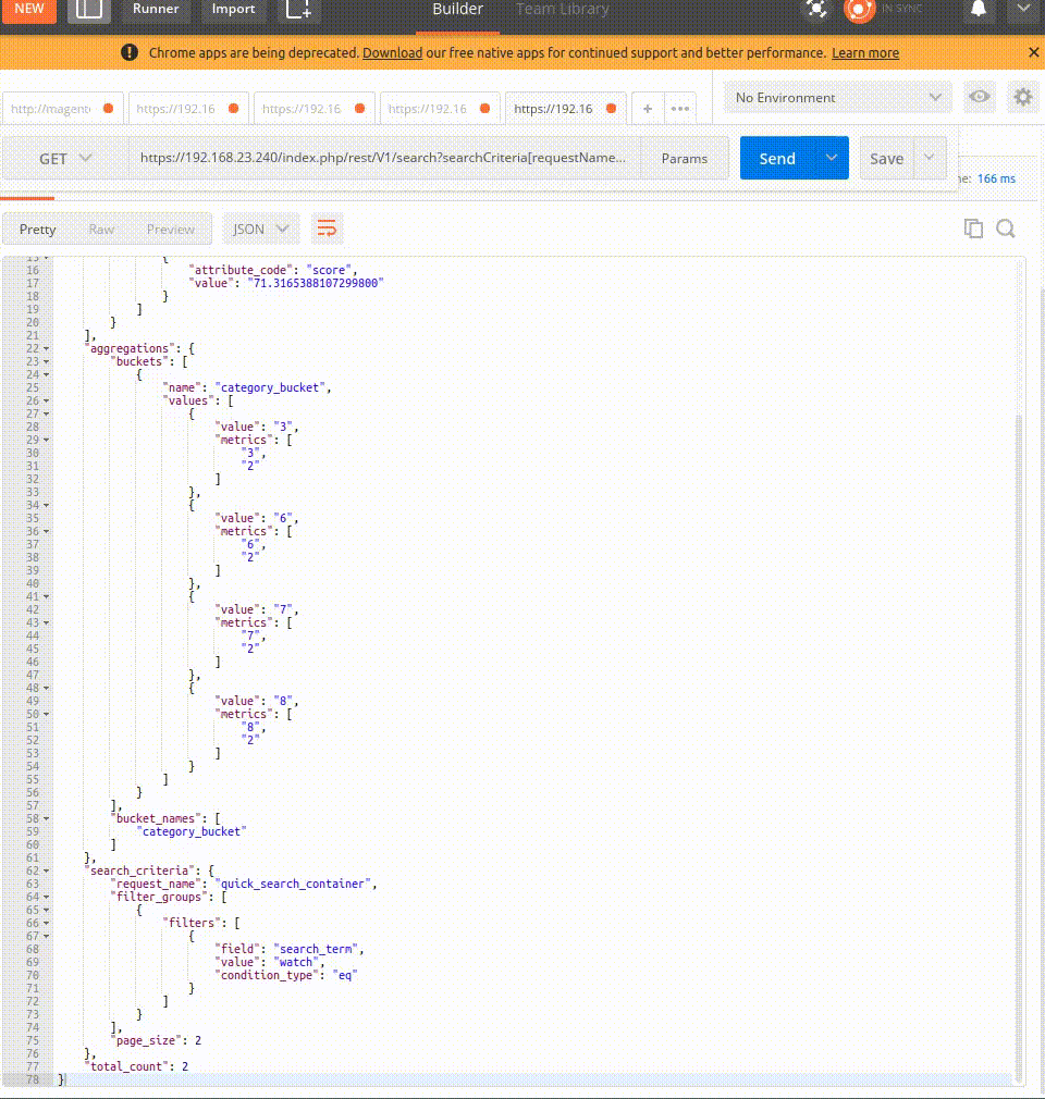 Search REST API returns wrong total_count · Issue #17295 · magento/magento2 · GitHub