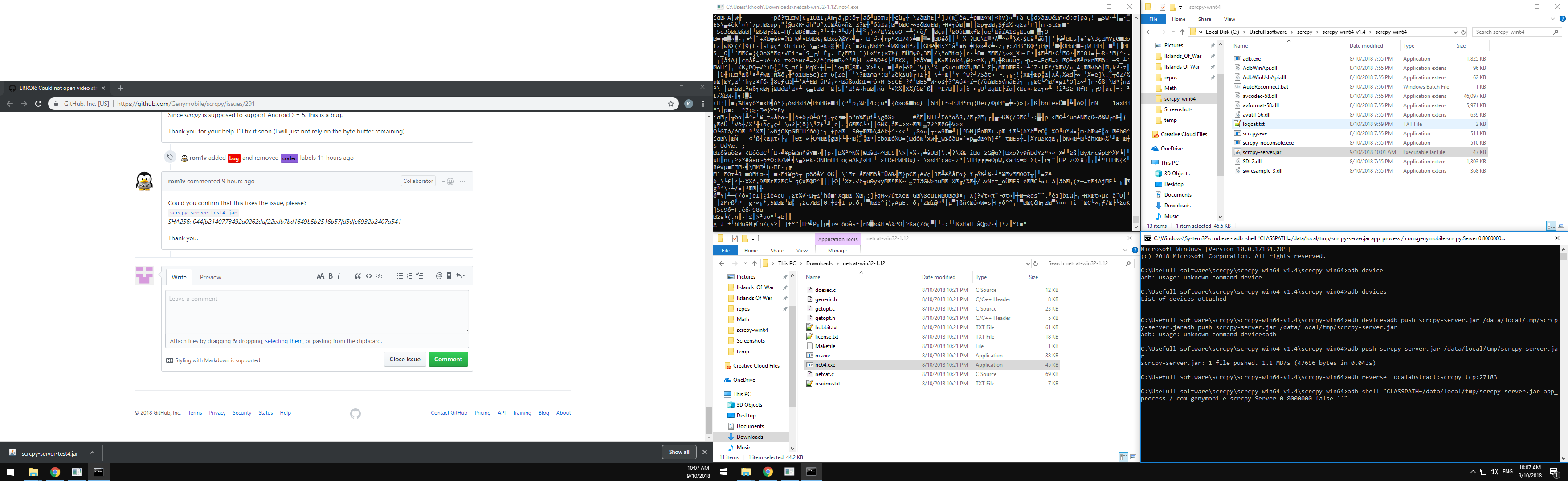 Error Could Not Open Video Stream · Issue 291 · Genymobilescrcpy · Github