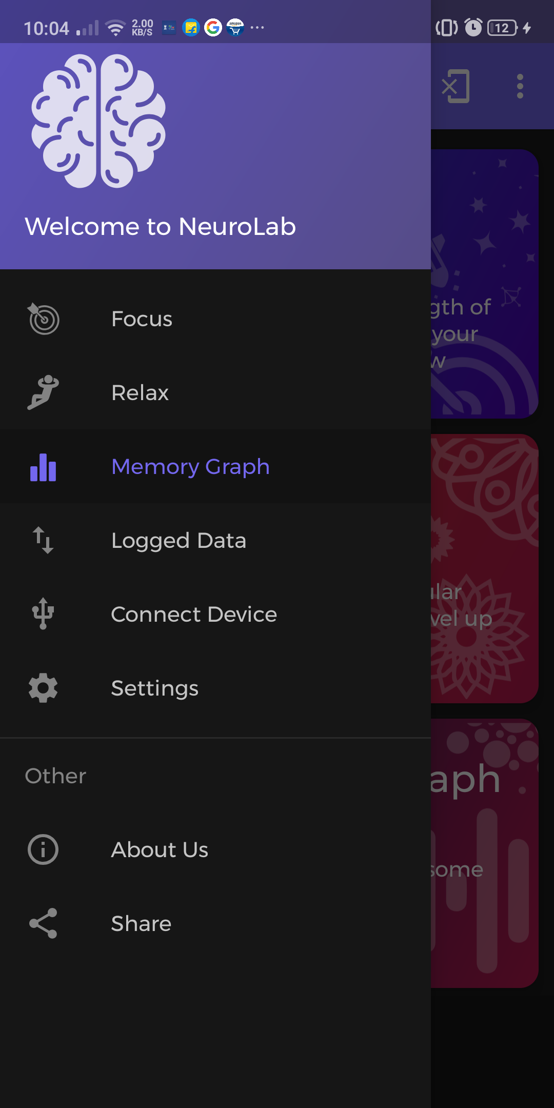 Last item visited from menu bar always remains selected · Issue #551 · fossasia/neurolab-android ...