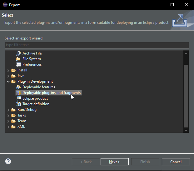 An Internal Error Occurred During Export Plug Ins · Issue 372 · Eclipse Pdeeclipsepde