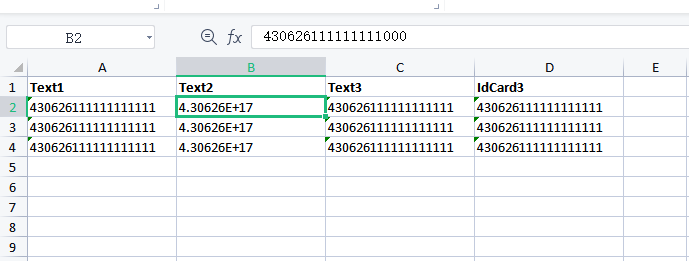 Excel导出，Long类型改成文本导出，内容依然是科学计数法文本 · Issue #520 · dotnetcore/Magicodes.IE · GitHub