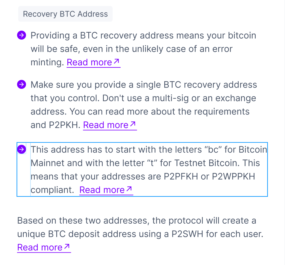 Improving human readability on BTC Recovery Addresses. · Issue #436 · threshold-network/token ...