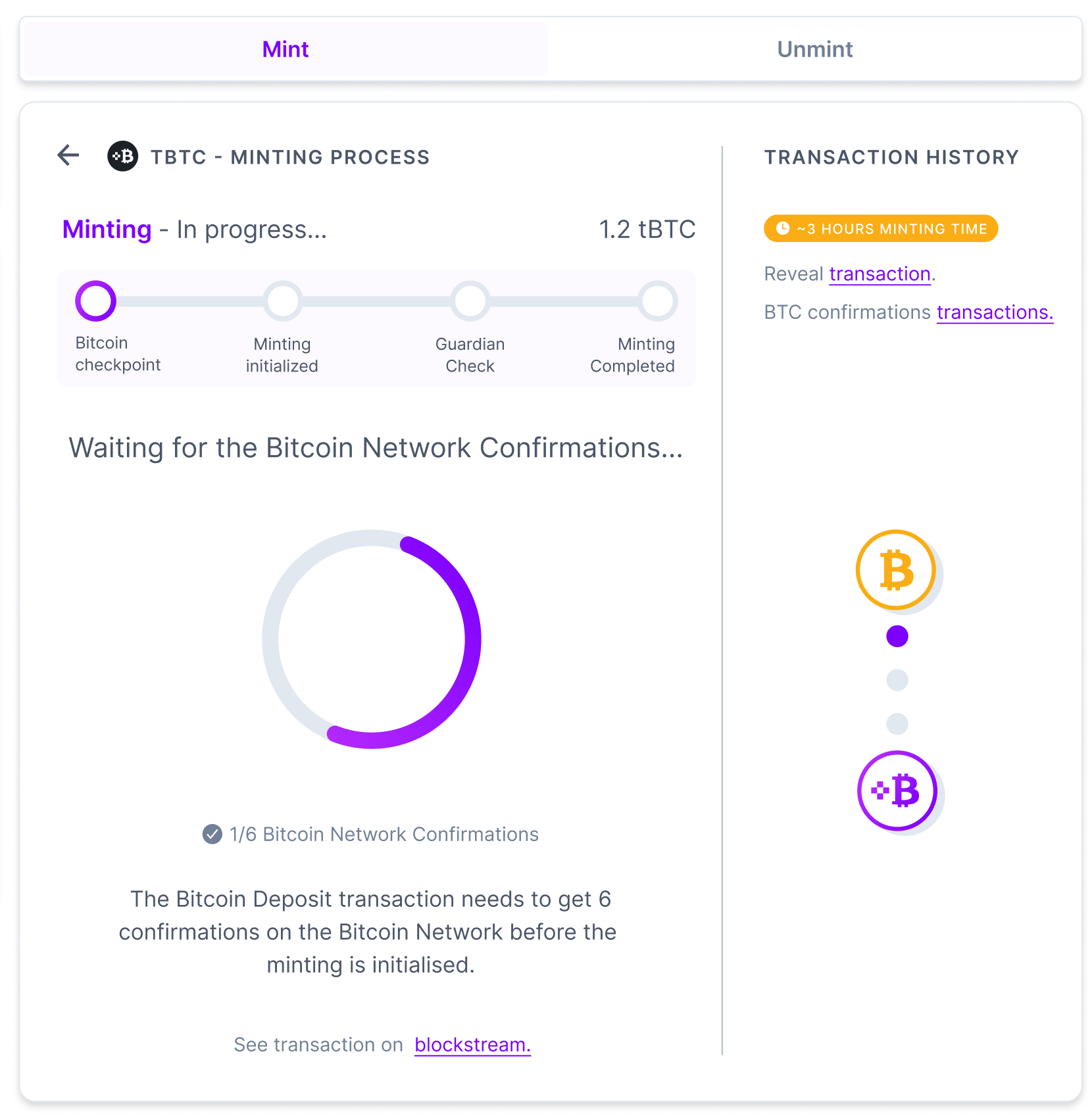 Show the minting progress · Issue #448 · threshold-network/token ...