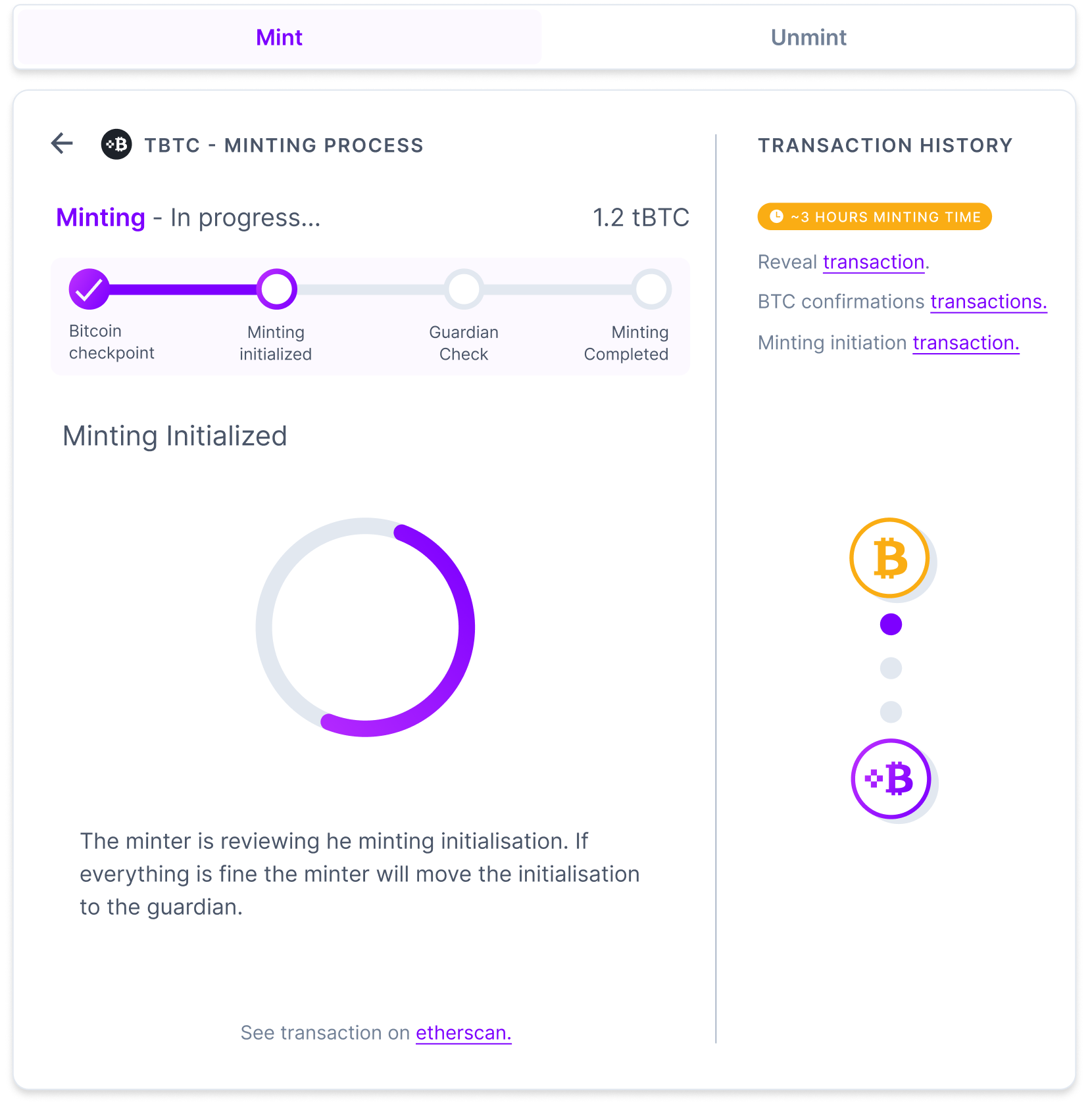 Show the minting progress · Issue #448 · threshold-network/token-dashboard · GitHub