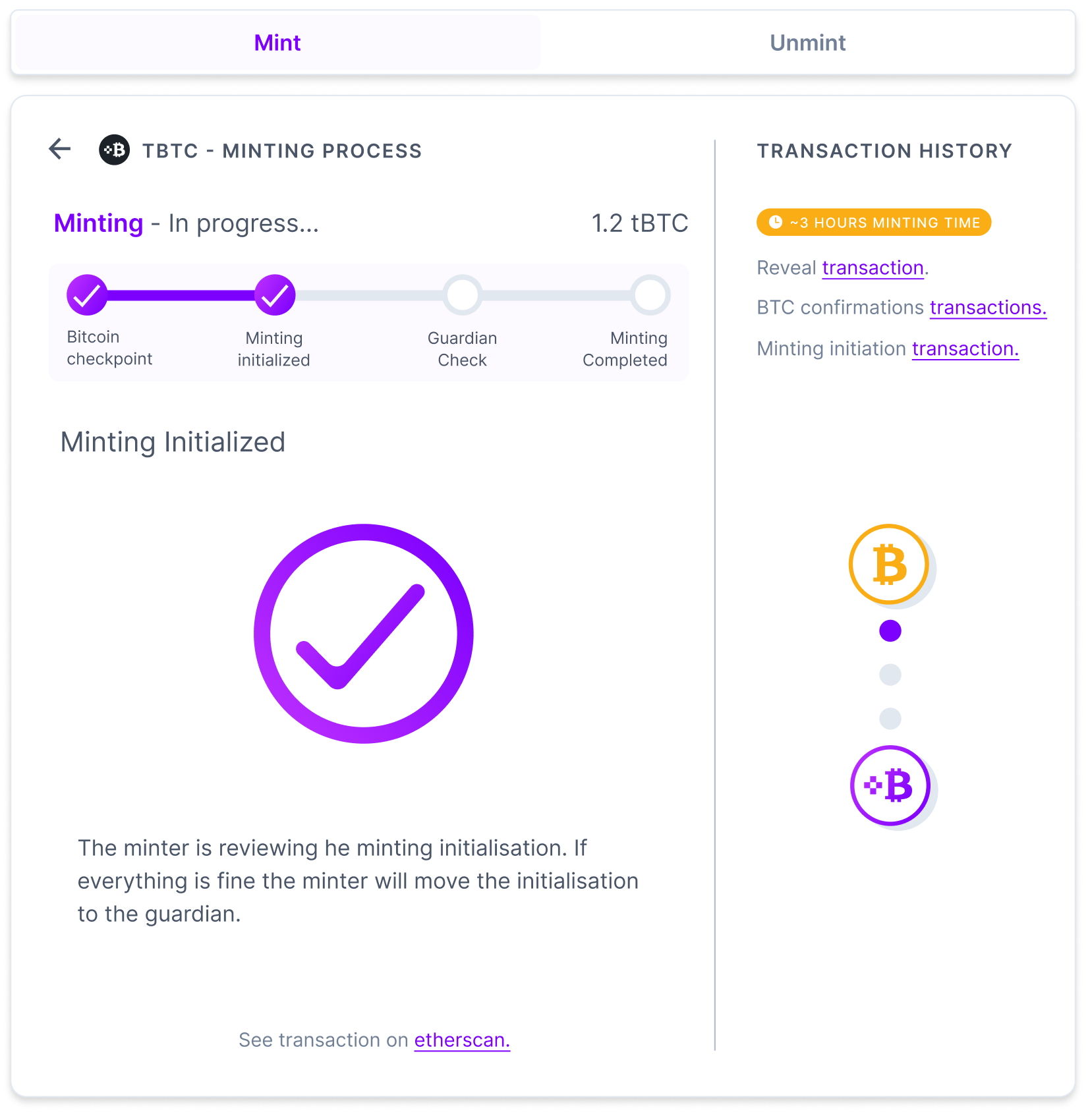 Show the minting progress · Issue #448 · threshold-network/token-dashboard · GitHub