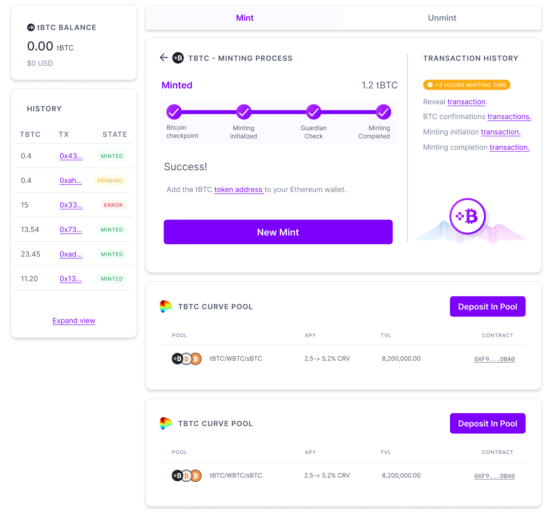 Show the minting progress · Issue #448 · threshold-network/token-dashboard · GitHub
