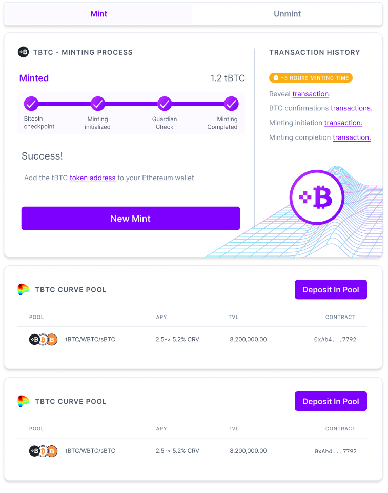 Show the minting progress · Issue #448 · threshold-network/token-dashboard · GitHub
