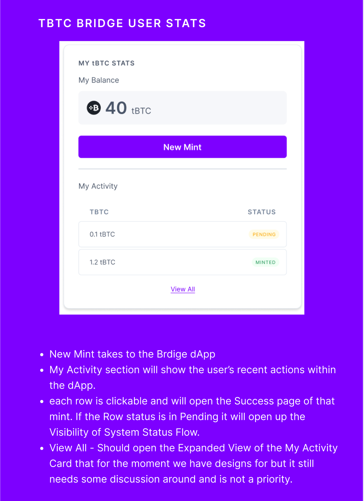 Links to recent deposits in dApp · Issue #458 · threshold-network/token-dashboard · GitHub