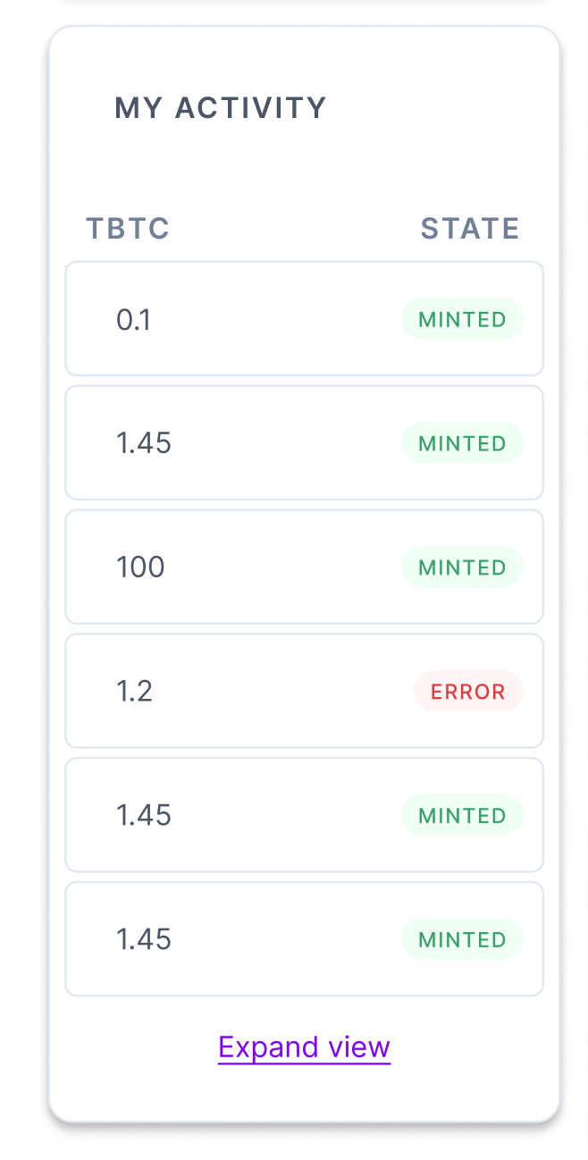 My Activity Card Changed Behavior · Issue #471 · threshold-network/token-dashboard · GitHub