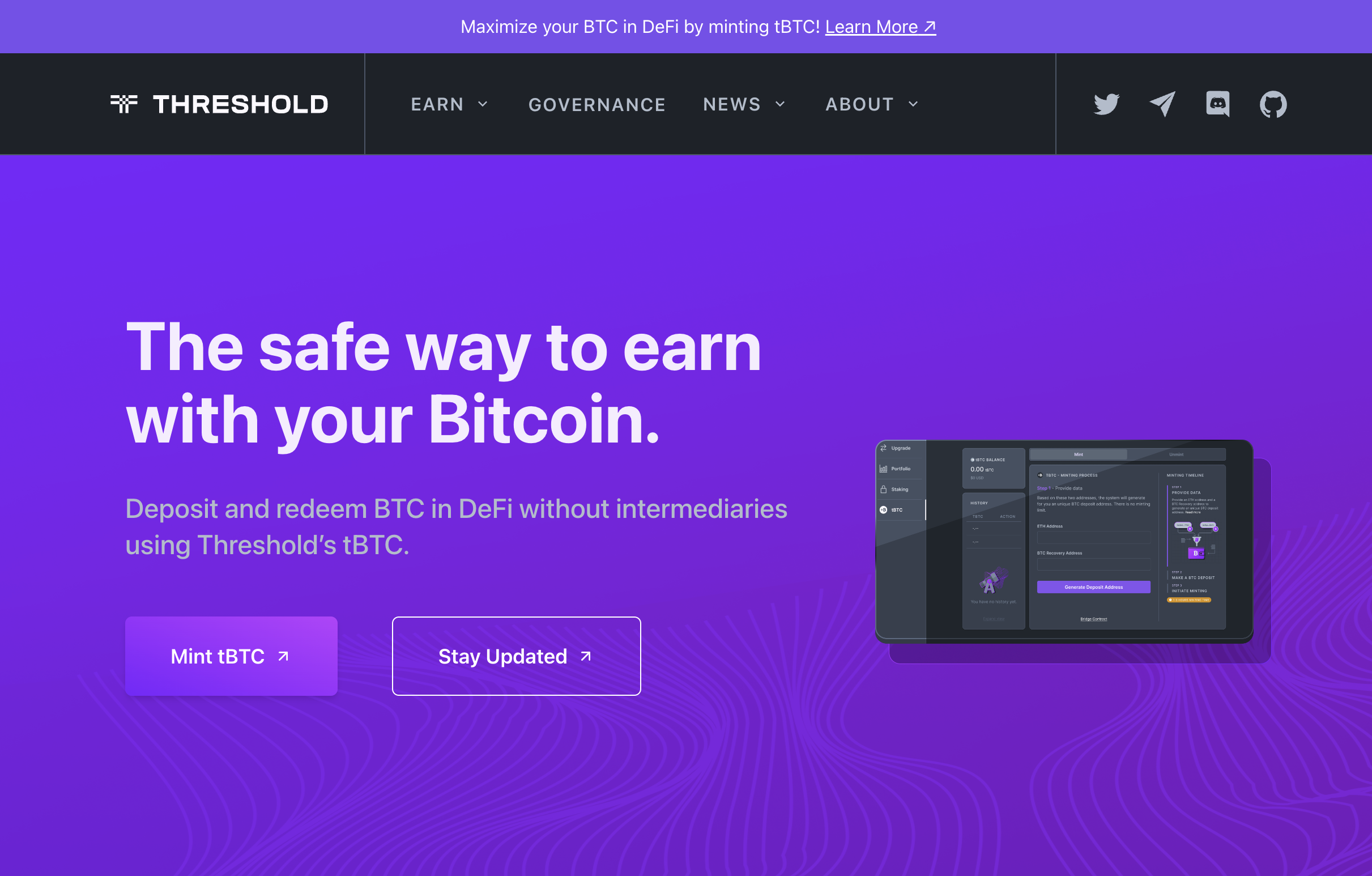 Threshold Website Banner CTA · Issue #487 · threshold-network/token-dashboard · GitHub