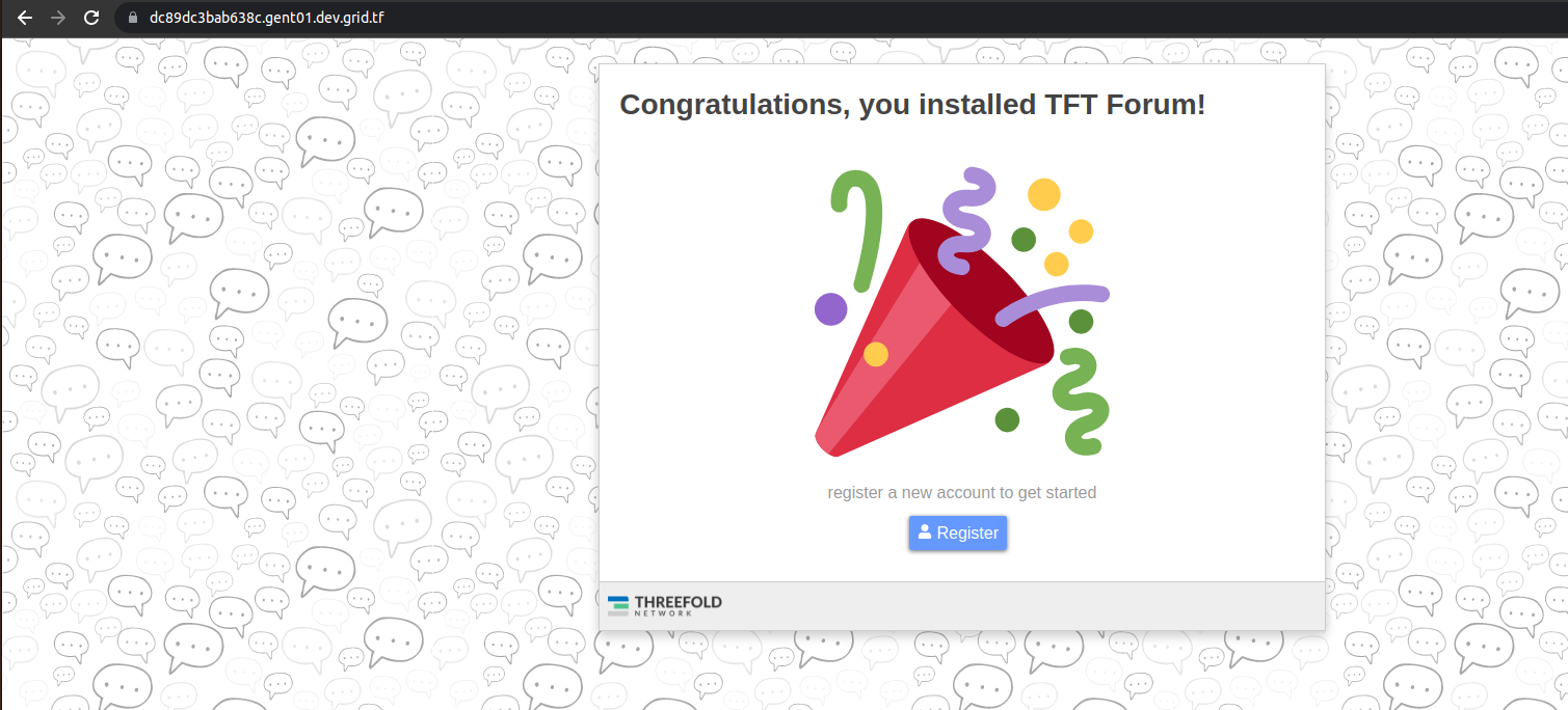Discourse gives bad gateway · Issue #1257 · threefoldtecharchive/grid_weblets · GitHub