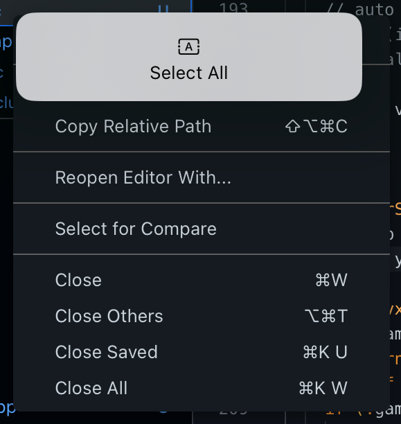 Default context menu on IPad shows on top of the VSCode context menu · Issue #194871 · microsoft ...