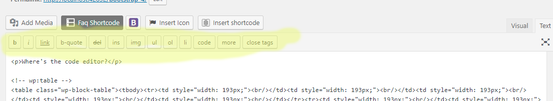 Basic Code Editor · Issue #9593 · WordPress/gutenberg · GitHub