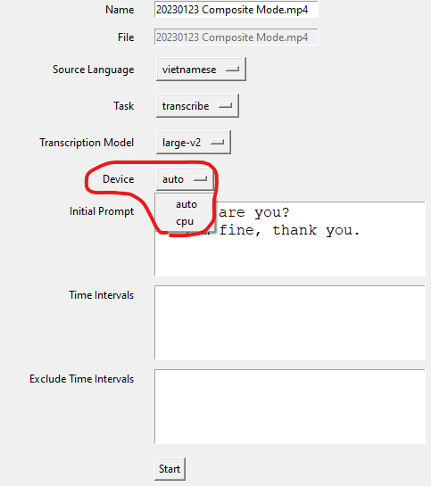 Does StoryToolkitAI support Transcribing using GPU (specifically AMD ...