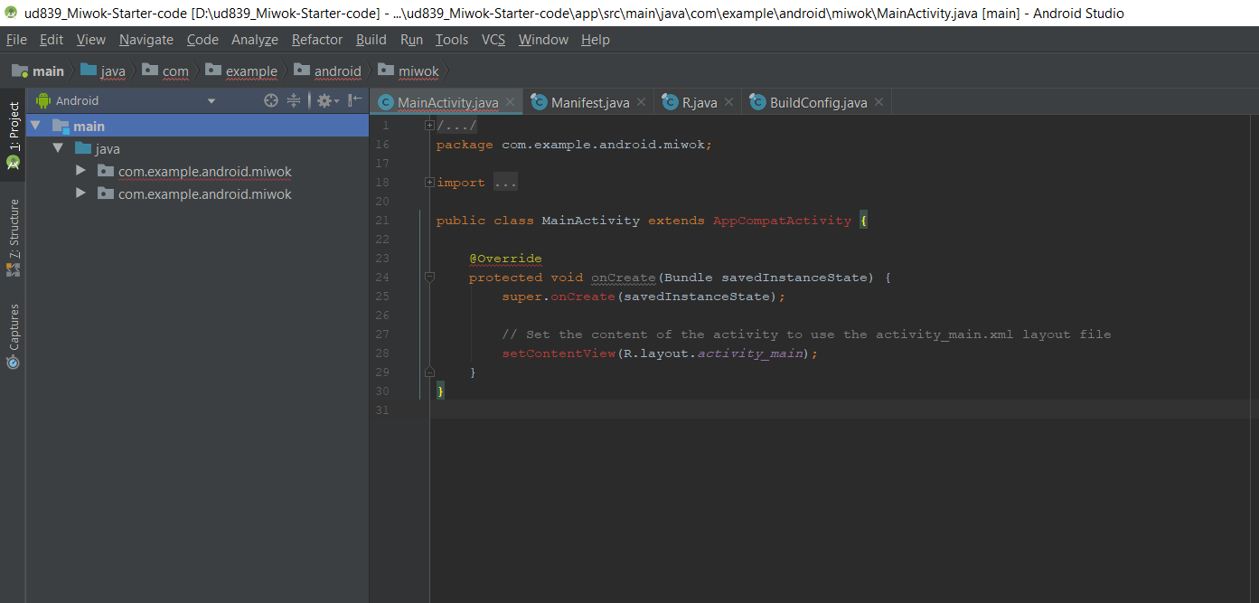 I cant import the project correctly · Issue #96 · udacity/ud839_Miwok · GitHub