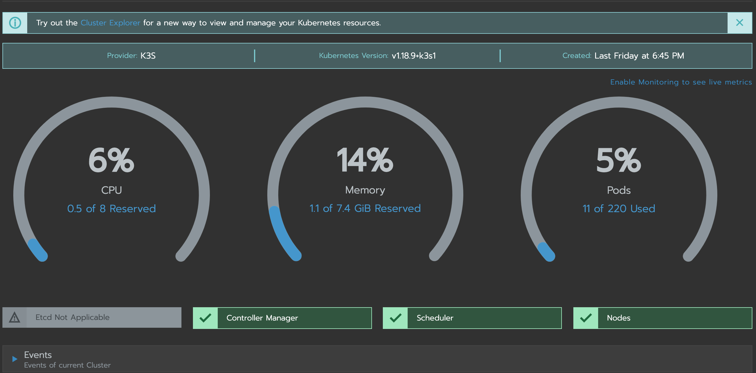 Cluster Explorer shows specs of one node instead of all nodes · Issue ...