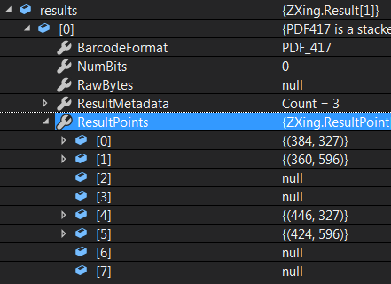 Sometimes the Points of a PDF_417 Code get saved in an ... unusual array · Issue #138 · micjahn ...