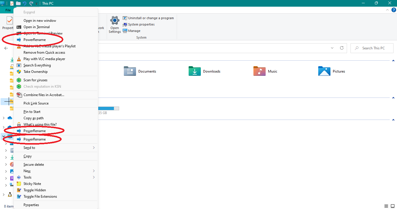 Multiple Duplicate Powerrename Entries In Folder Context Menu · Issue 