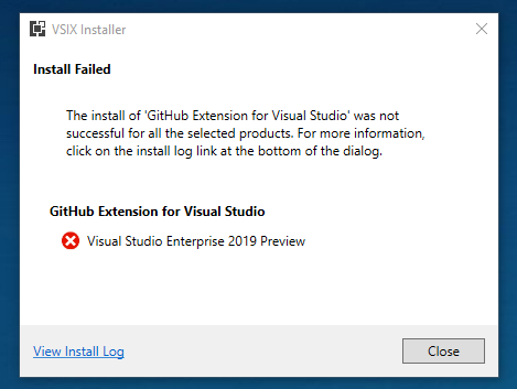 Can't install extension on Visual Studio 2019 preview 3 · Issue #2232 ...