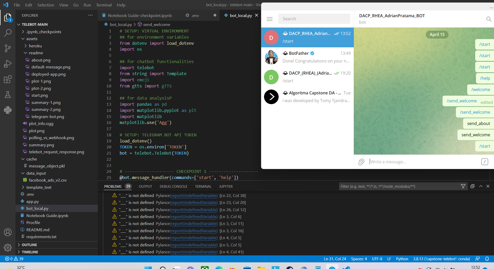 Capstone-Project-Telebot · teamalgoritma community · Discussion #47 · GitHub