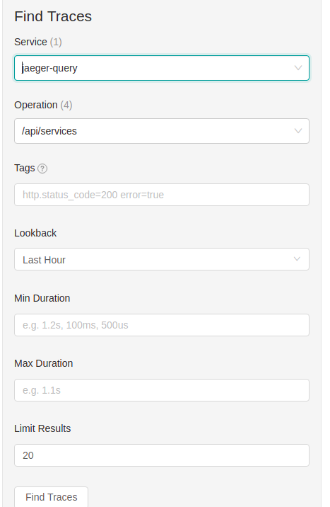 Jaeger Only Detect Itself In Find Traces · Issue 1397 · Jaegertracingjaeger · Github