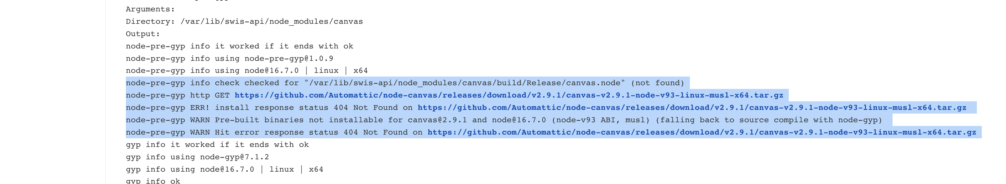 Not able to install on Linux server · Issue #2032 · Automattic/node-canvas · GitHub