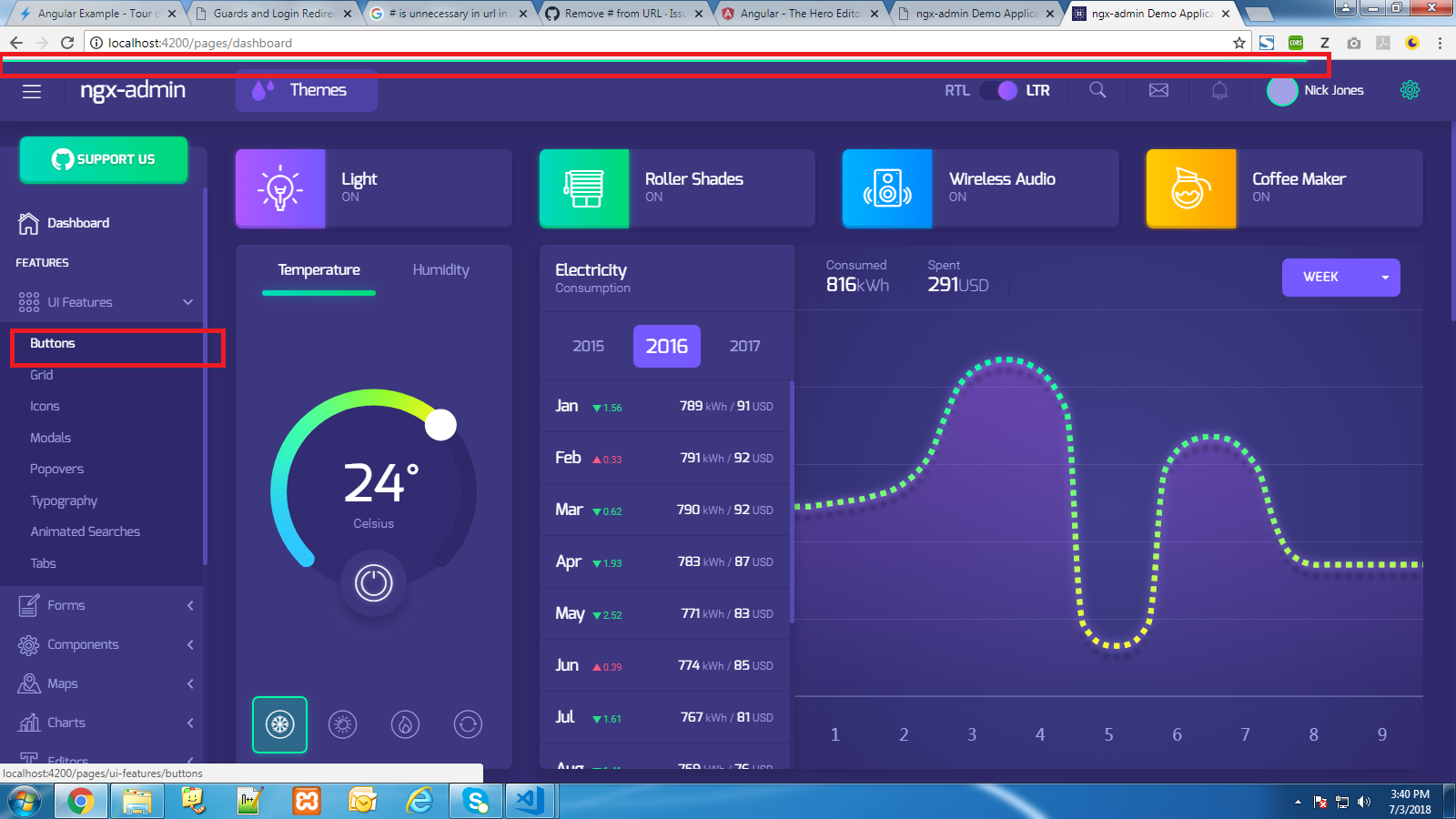 Removed # from URL but Pages sub menu does't work. · Issue #1765 · akveo/ngx-admin · GitHub