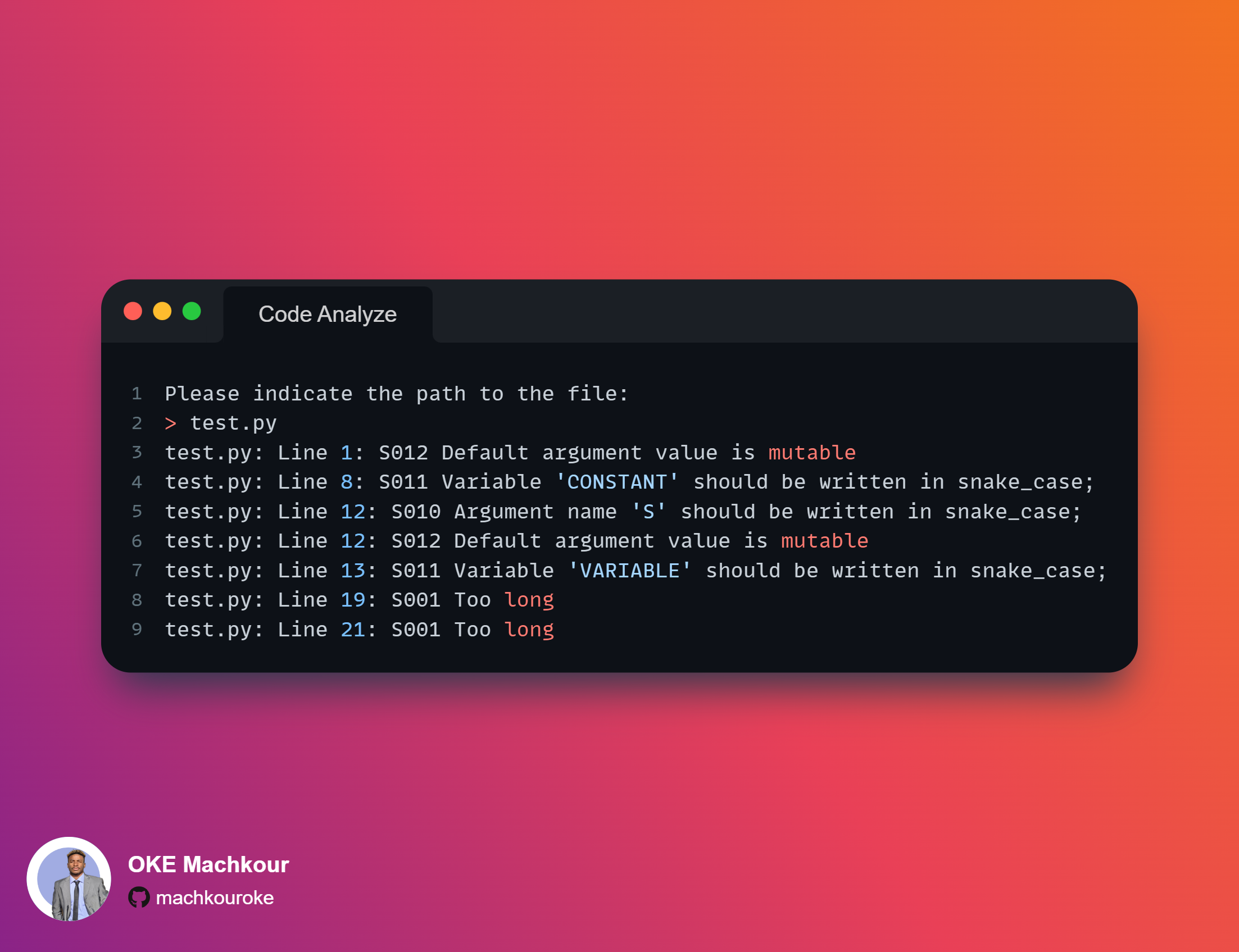 GitHub - machkouroke/code_analyser