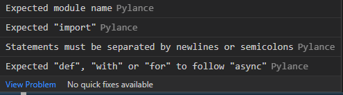 Is there some setting to set the **key word** filter ? · Issue #2493 · microsoft/pylance-release ...