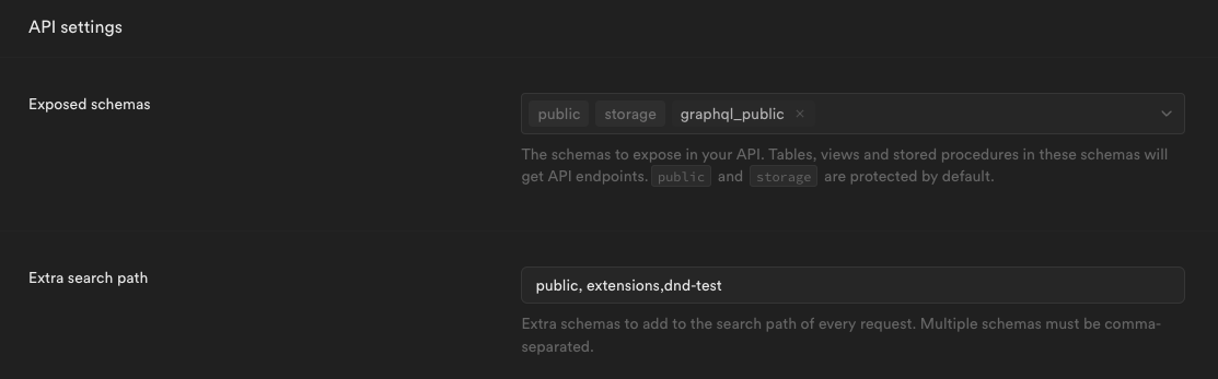 Support wildcards in postgrest exposed schemas · supabase · Discussion #12270 · GitHub