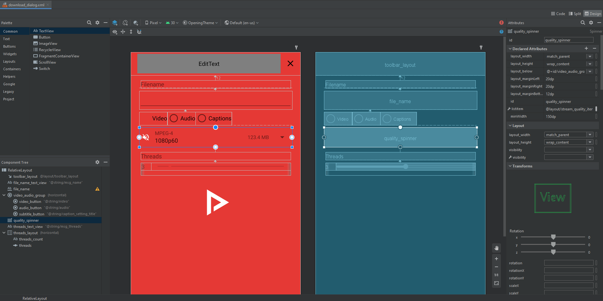 In Download Dialog UI, margin is not even · Issue #6677 · TeamNewPipe/NewPipe · GitHub