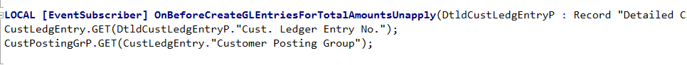 Event Request Codeunit 12