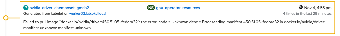 How to install gpu-operator on OKD 4.5 GA cluster? · Issue #95 · NVIDIA/gpu-operator · GitHub