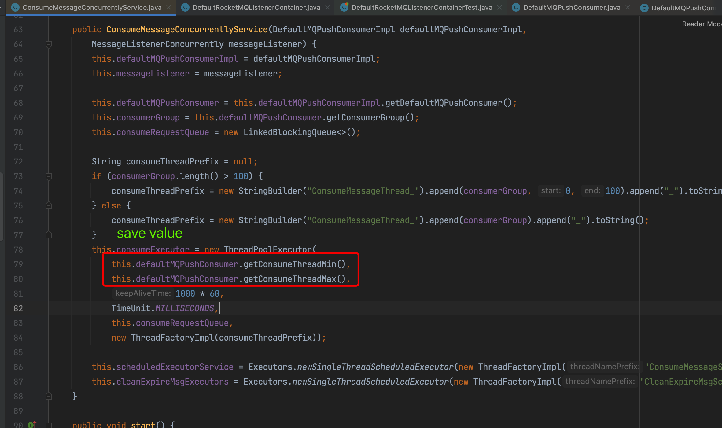 Bug In Consumemessageservice Updatecorepoolsize Can Not Increase Consumeexecutor Coresize