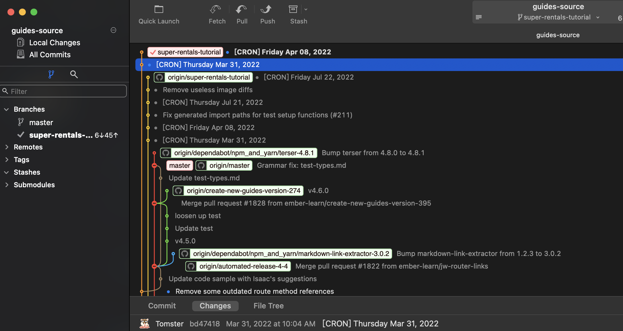 "temporary branch" is not showing up · Issue #1657 · fork-dev/Tracker · GitHub