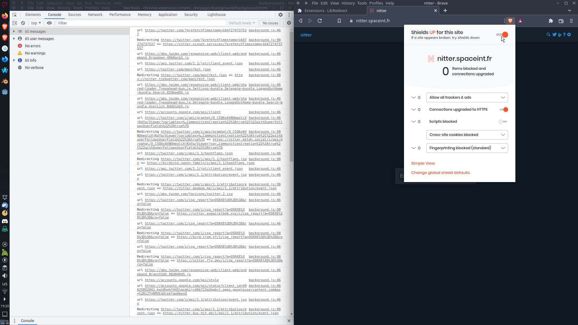 Twitter doesn't redirect: Content Security Policy directive: "manifest-src 'self'" · Issue #110 ...