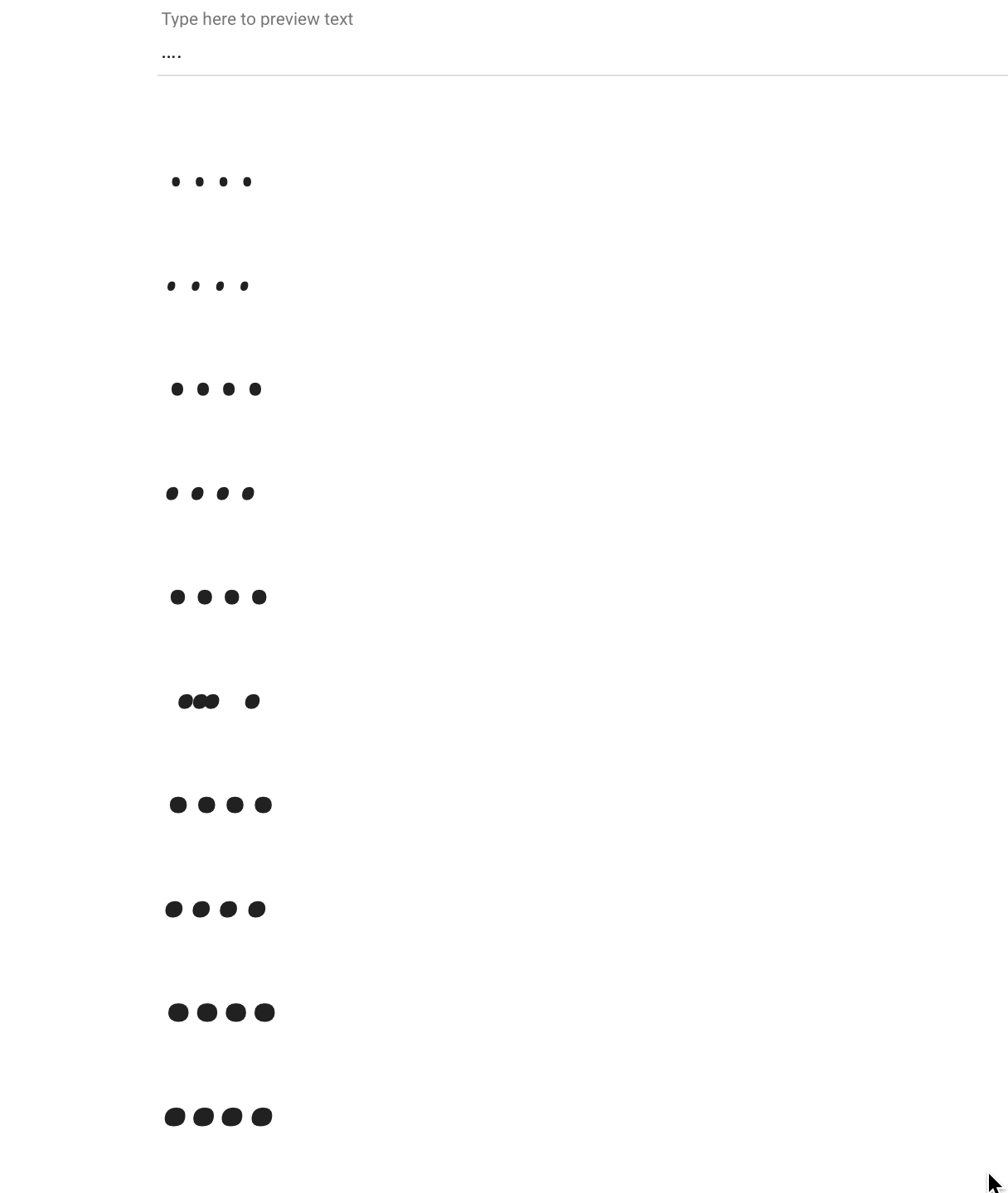 Unicode character for ellipsis in Open Sans Semi-Bold 600 Italic is ...