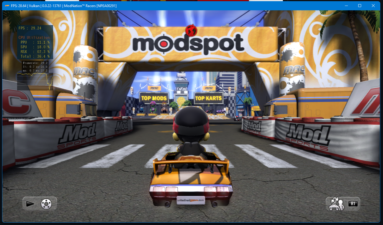 ModNation™ Racers [NPUA80535] VM: Access violation reading location ...