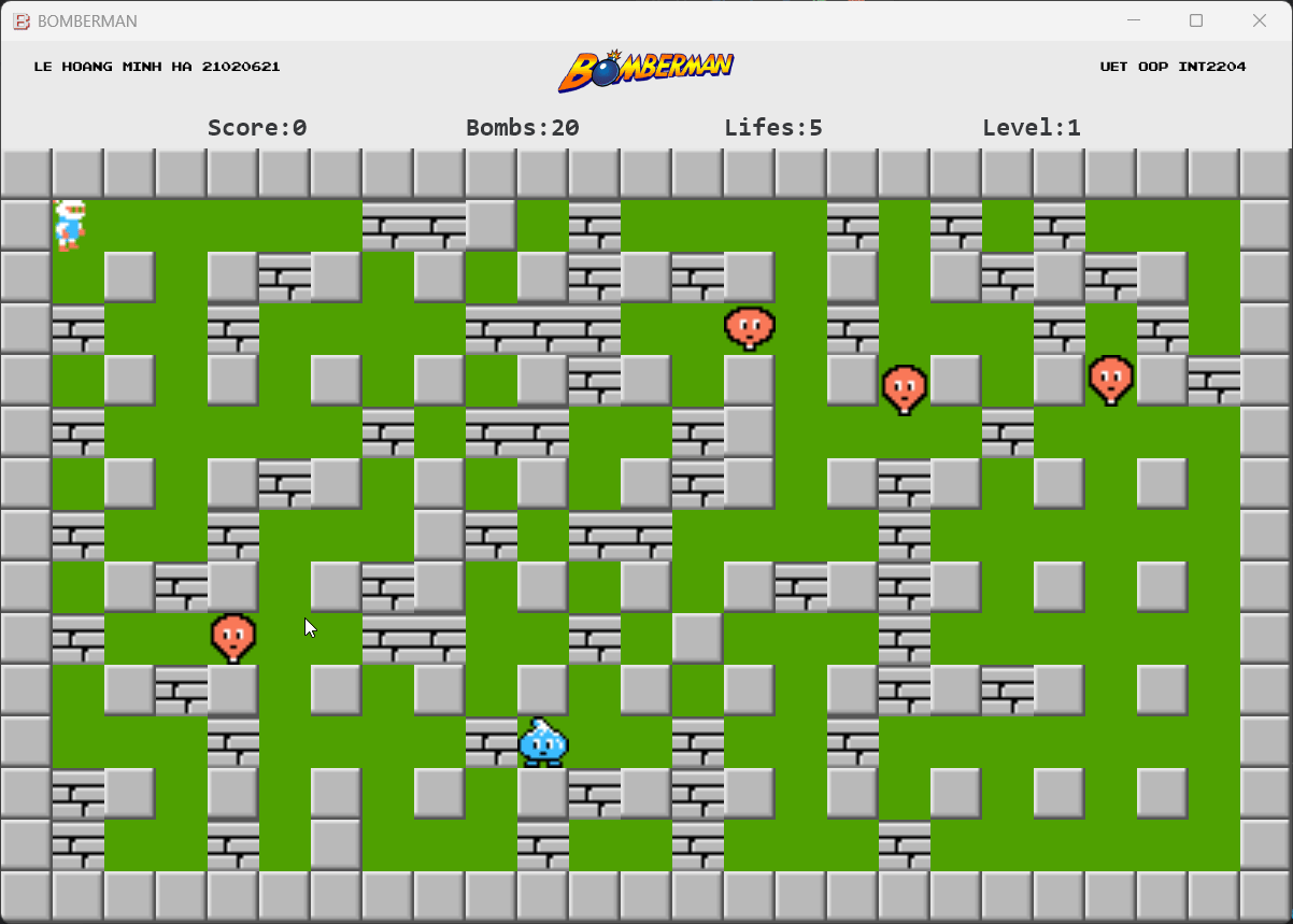 GitHub - minhha-lehoang/bomberman: OOP's Game Bomberman